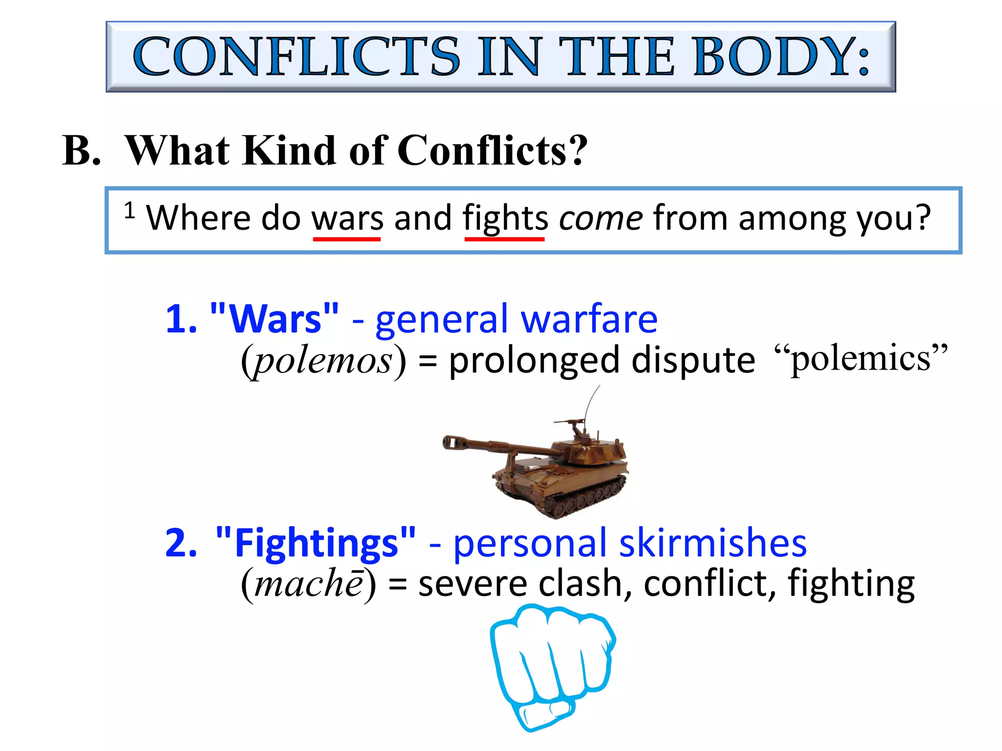 Conflict Resolution for Christians - James 4:1-10 | PDF