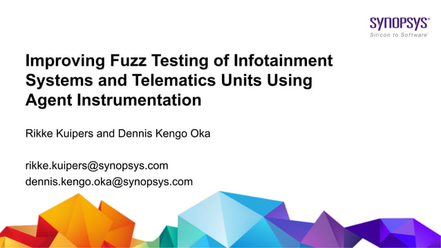 Webinarimproving Fuzz Testing Of Infotainment Systems And Telematics Units Using Agent