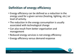 Powering Sydney's Future Forum June 2014 - Energy Efficiency - Luke ...