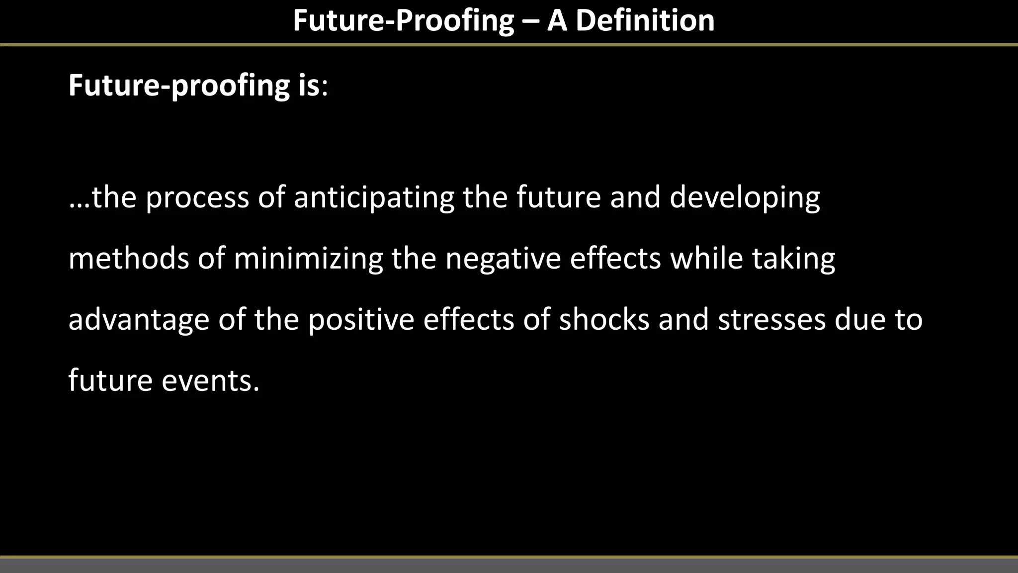 Panarchy & The Principles of Future-Proofing | PPTX