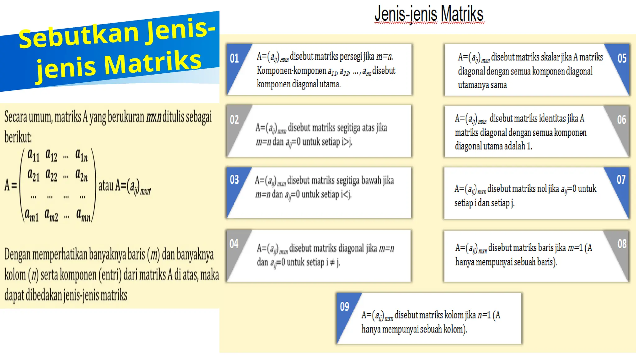 Konsep Matriks dan jenis jenis matriks dan transpose .pptx