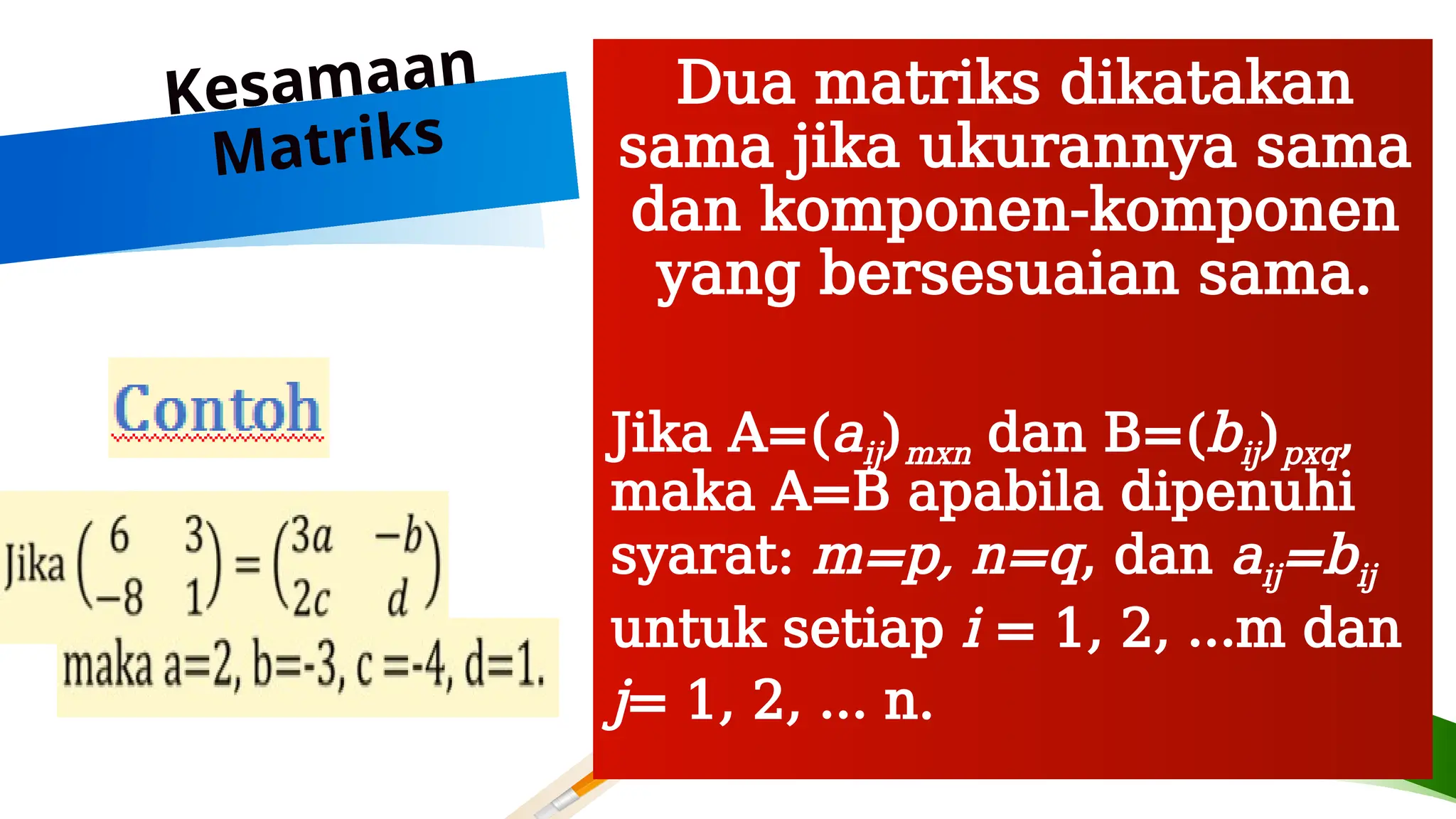 Konsep Matriks dan jenis jenis matriks dan transpose .pptx