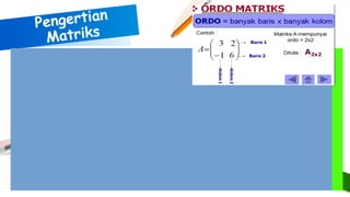 Konsep Matriks dan jenis jenis matriks dan transpose .pptx