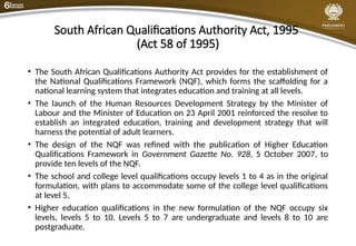 pptx education of South Africa the department | PPTX