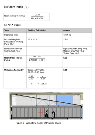 CALCULATIONS ON LIGHTING DESIGN | PDF
