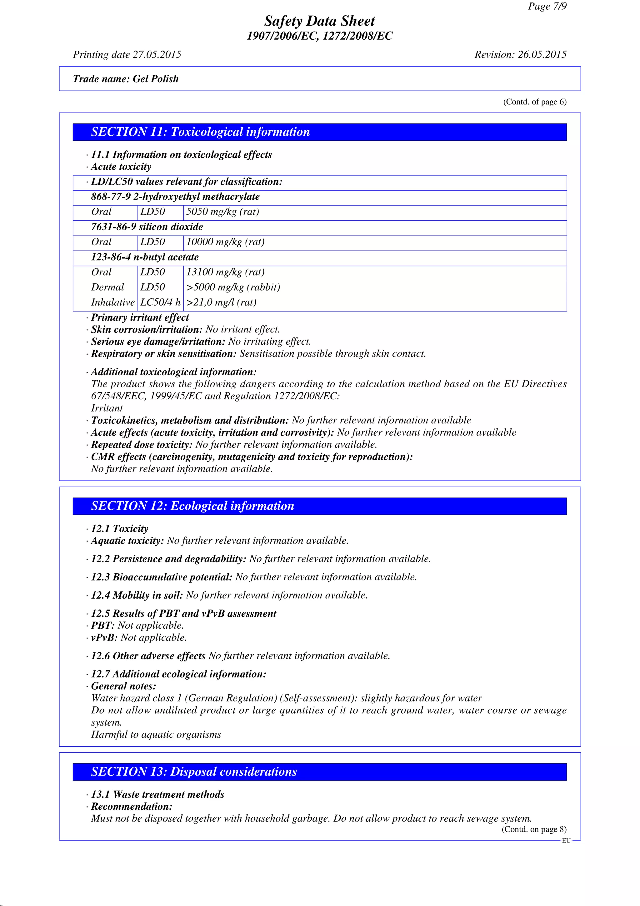 SGS-MSDS-IBN Gel Polish | PDF