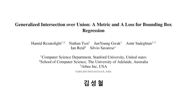 Generalized Intersection over Union: A Metric and A Loss for Bounding ...