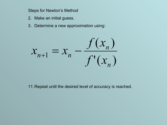 1.9.08 Newtons Method | PPT
