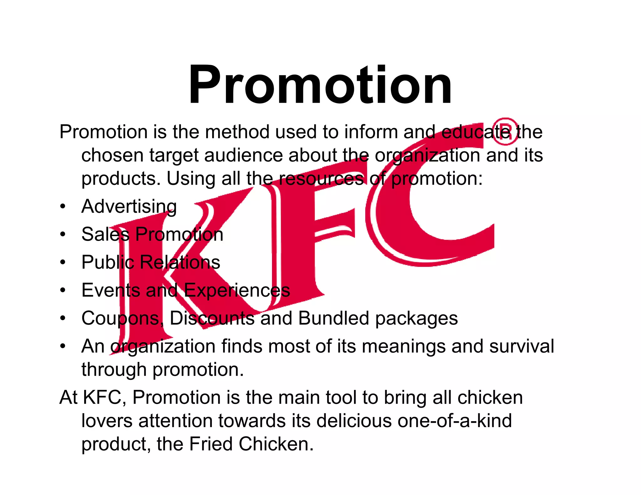 19080033 kentucky-fried-chicken-kfc-marketing-mix-four-ps | PDF