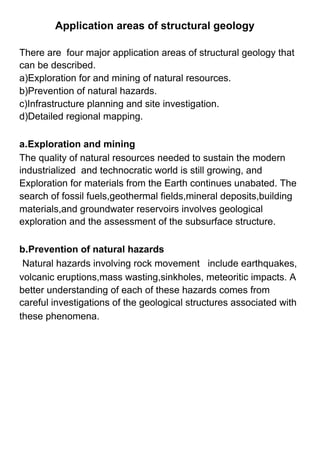 Application of structural geology to the solution of engineering ...