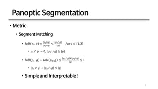 Panoptic Segmentation | PPT