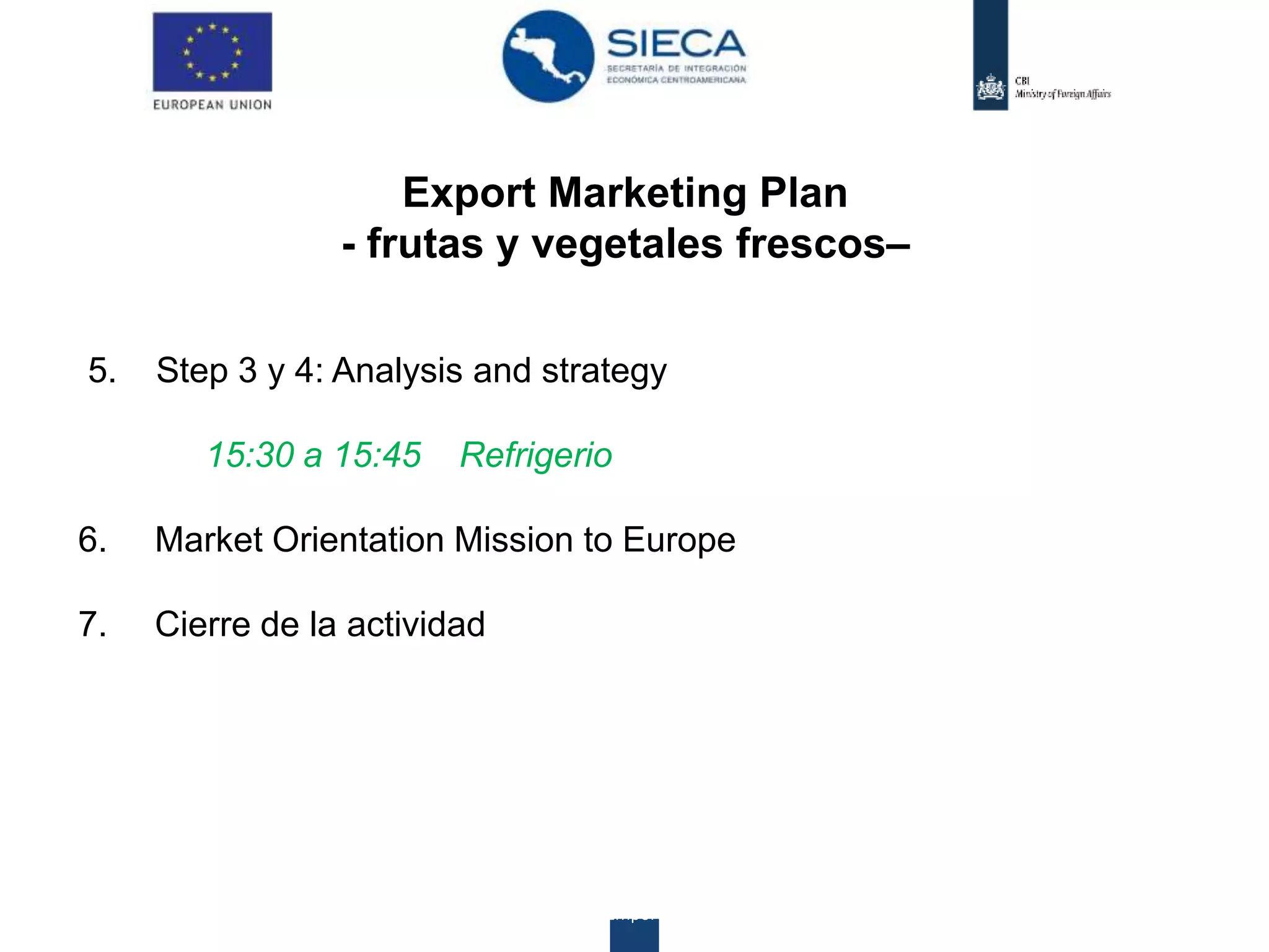 Export Marketing Planning / Fresh Fruit and Vegetables | PDF