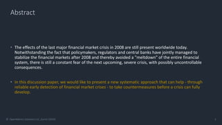 Measuring Financial Markets Stability - “A new, systematic approach for ...