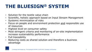 bluesign (R) SYSTEM | PDF