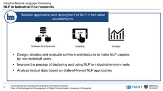 Industrial Natural Language Processing and Information Extraction | PPT
