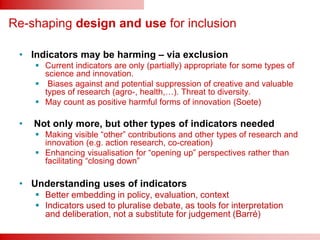 Rafols - Towards more inclusive STI indicators | PPT