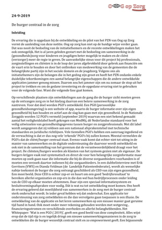 De burger centraal in de zorg | PDF | Computer Software and Applications | Computing