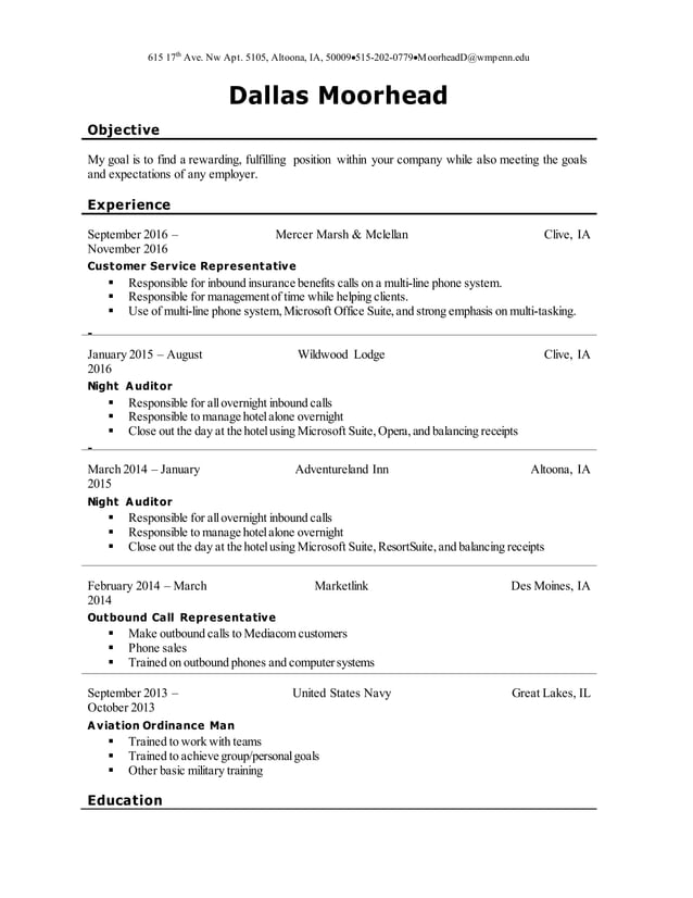 dallas resume | PDF