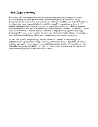 Zegar atomowy | DOC | Physics | Science