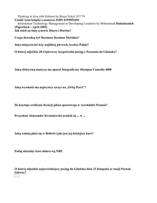 Zadania z wyszukiwania | DOC