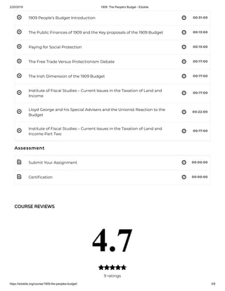 1909 the people's budget - edukite | PDF