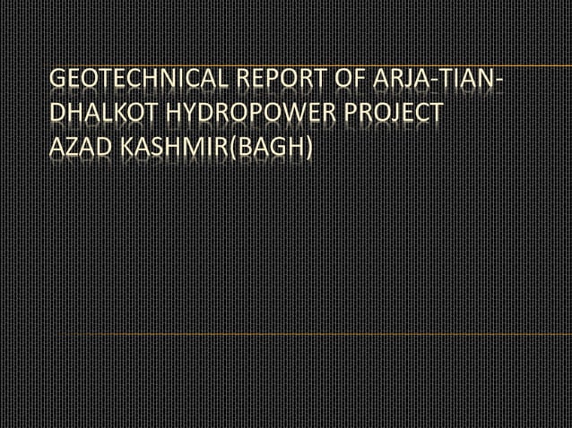 GEOTECH PRESENTATION FOR GEOCON | PPT