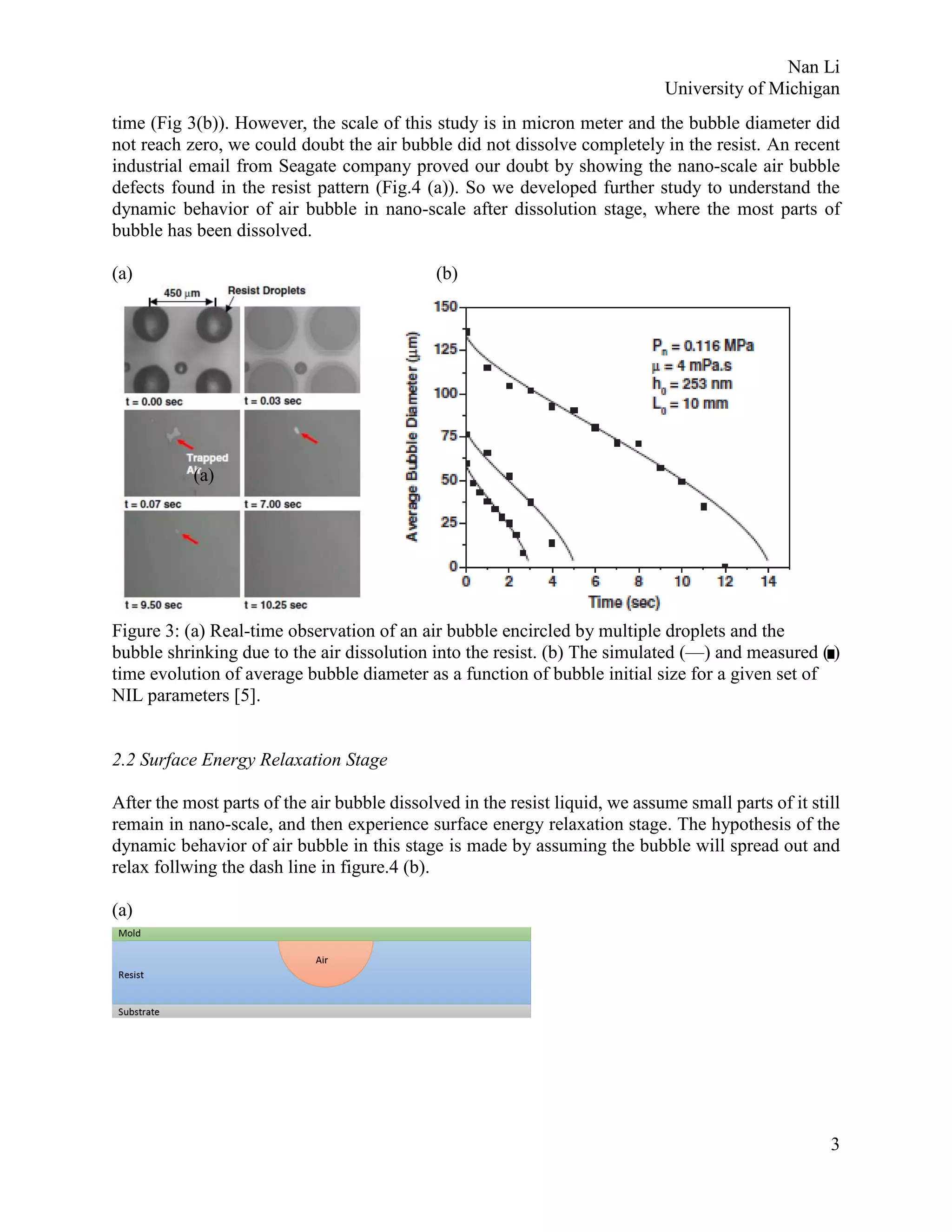 Air Bubble Defects in Dispensing Nanoimprint Lithography-Nan Li | PDF