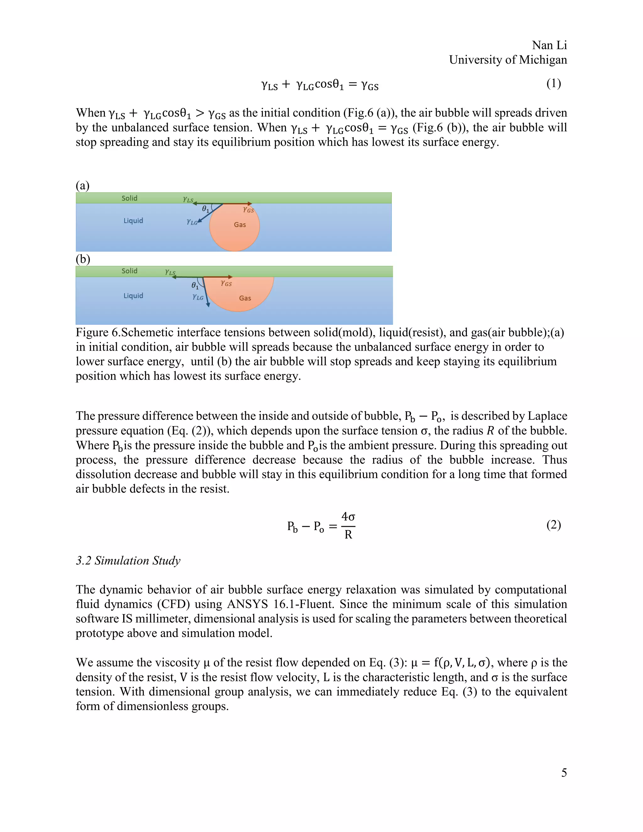 Air Bubble Defects in Dispensing Nanoimprint Lithography-Nan Li | PDF