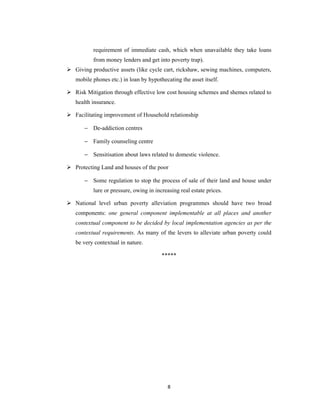 Abstract- Livelihoods of the urban Poor in Varanasi City- Arun Keshav | PDF