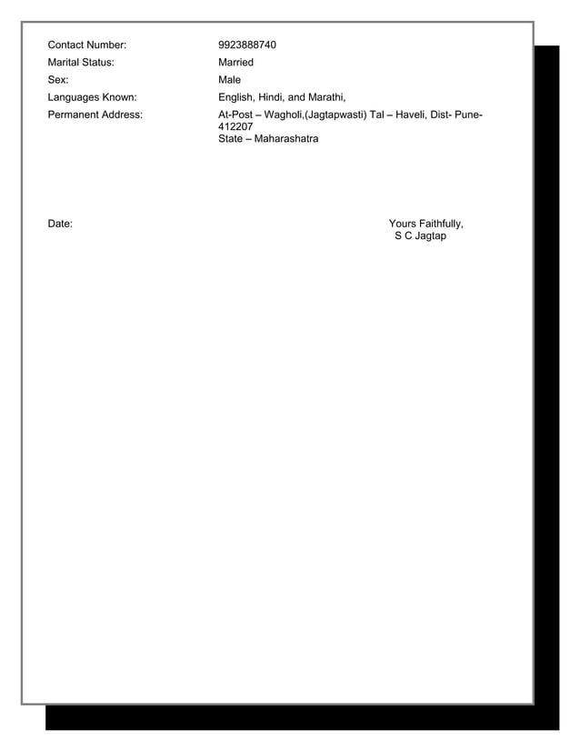 CURRICULUM VITAE-SOMNATH JAGTAP | DOC | Logistics | Business