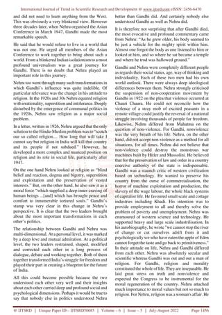 Jawahar Lal Nehru Influenced by Gandhi Politics | PDF