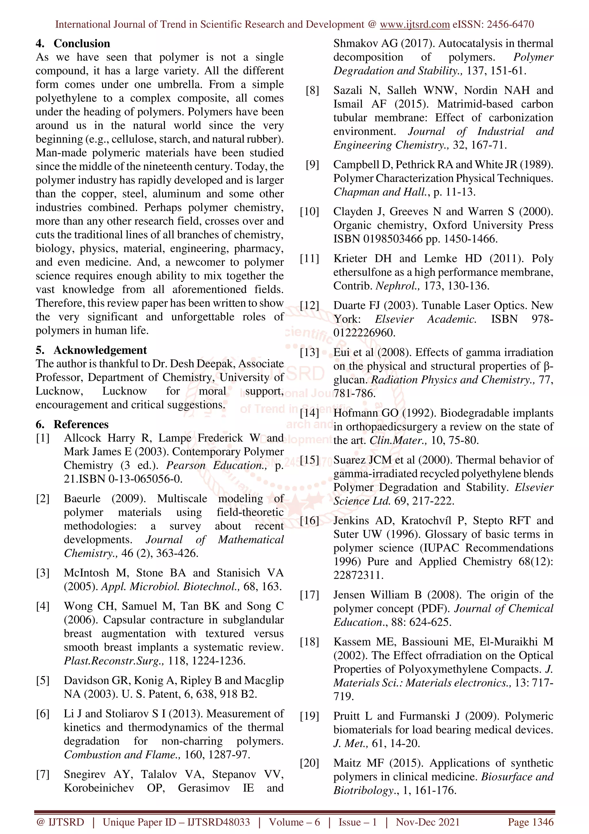 Polymers Used in Everyday Life | PDF