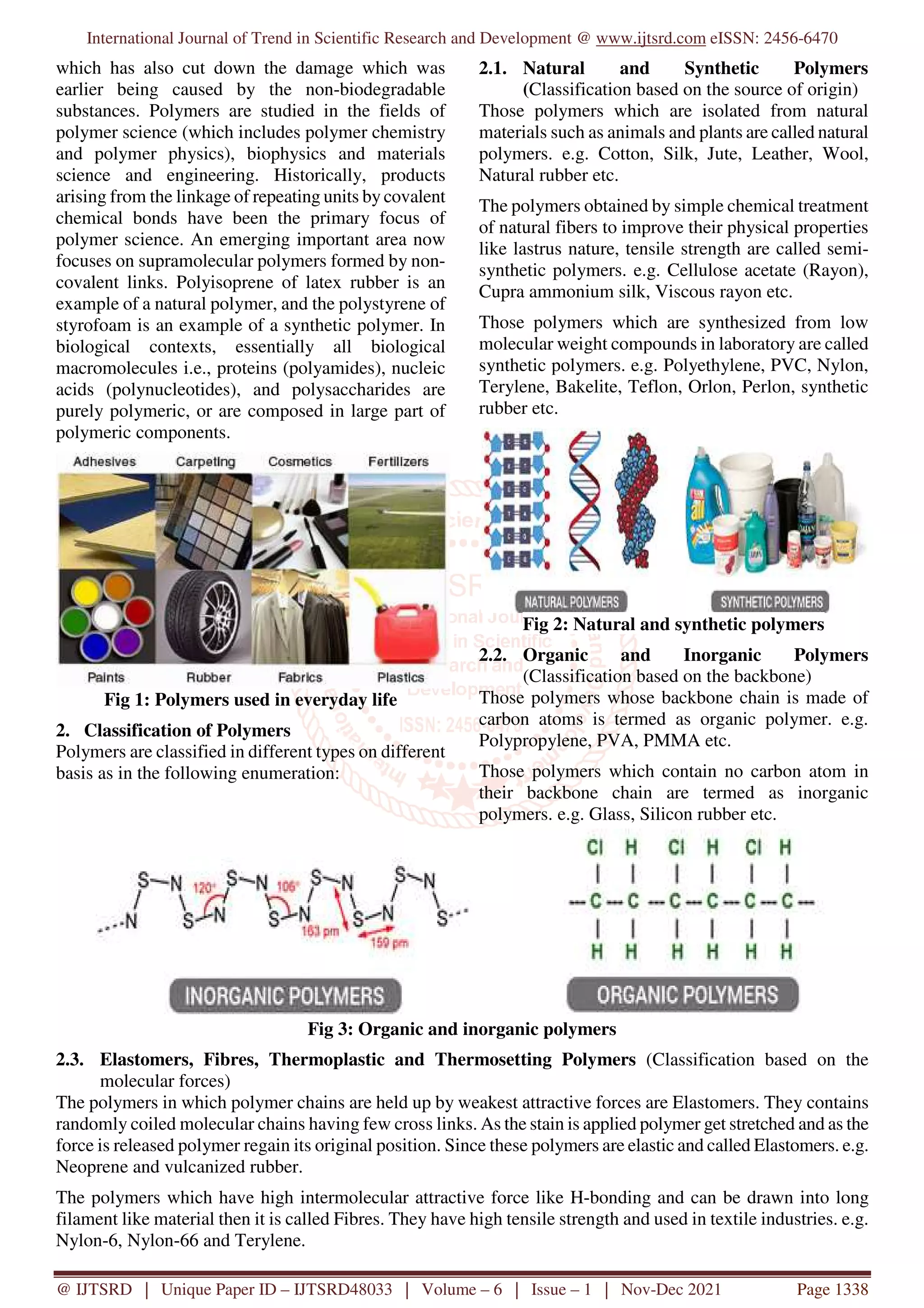 Polymers Used in Everyday Life | PDF