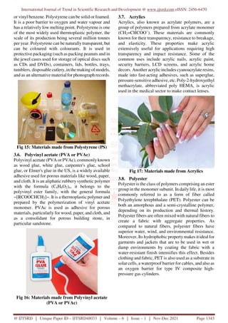 Polymers Used in Everyday Life | PDF