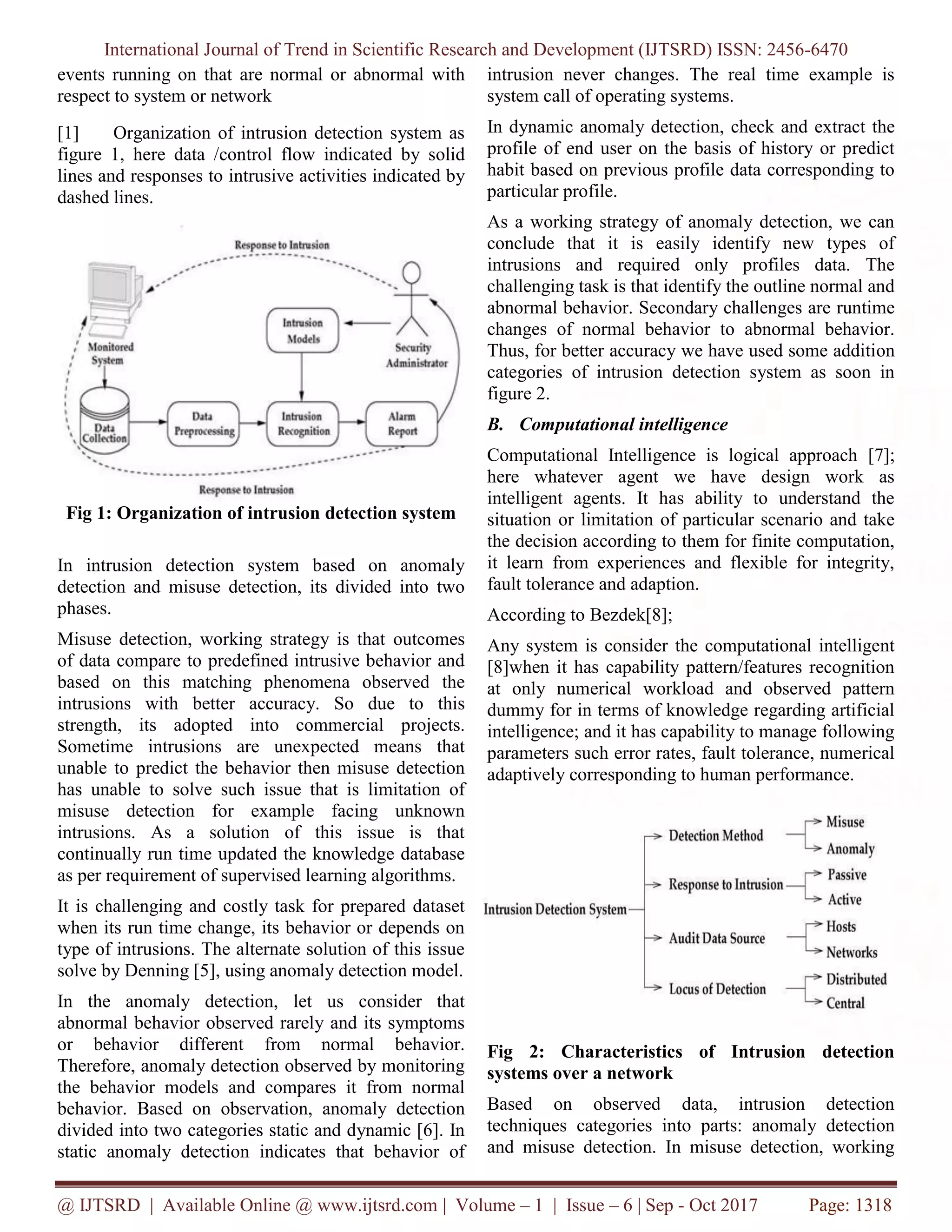Real Time Intrusion Detection System Using Computational Intelligence