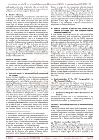 The Responsibility of the Judicial Police Officer under Cameroonian Law ...