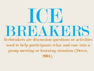 10 Digital Ice Breakers to Include in Your Lesson Plan | PPT