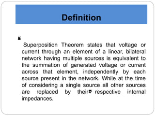 Superposition Theorem | PPTX