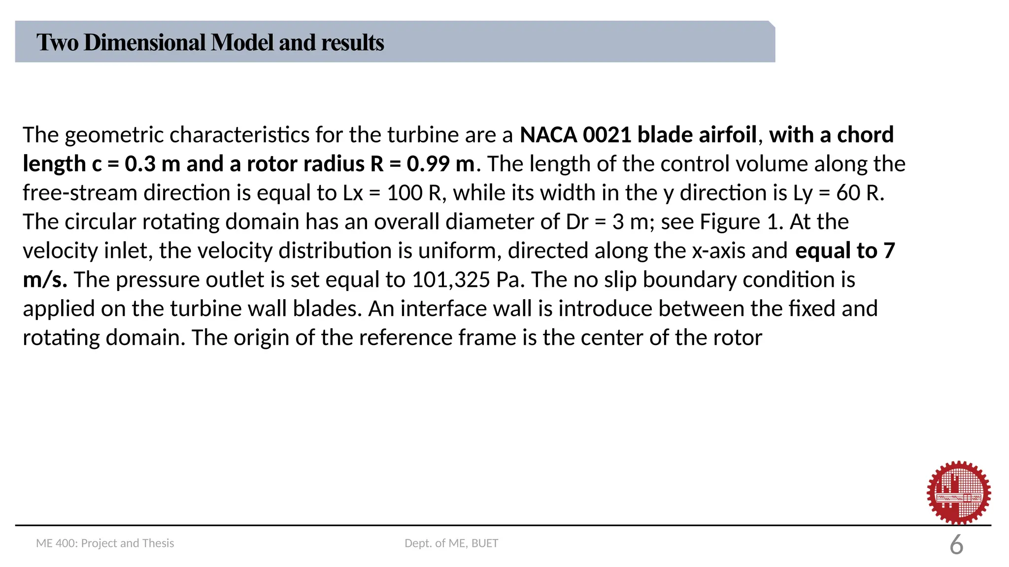 Cfd Analysis On Vawt Using Ansys Fluentpptx Physics Science