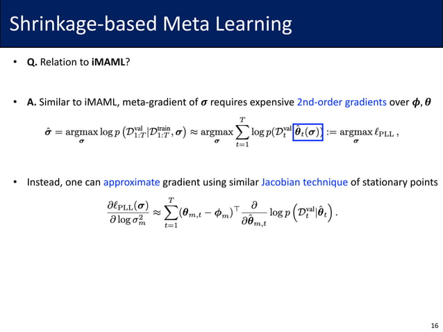 Meta-Learning with Implicit Gradients | PPT
