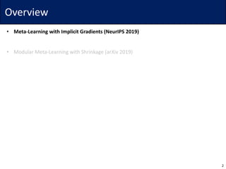 Meta-Learning with Implicit Gradients | PDF