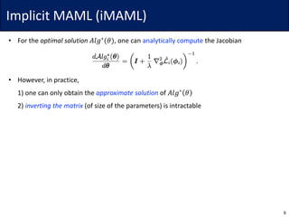 Meta-Learning with Implicit Gradients | PDF