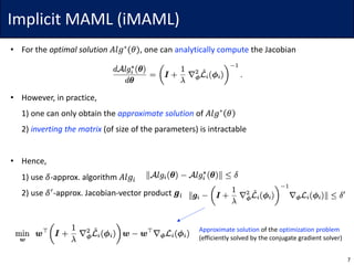 Meta-Learning with Implicit Gradients | PDF