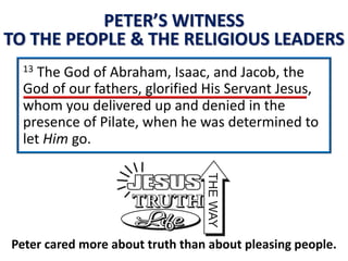 Being Christ's Witness - Acts 3 | PDF