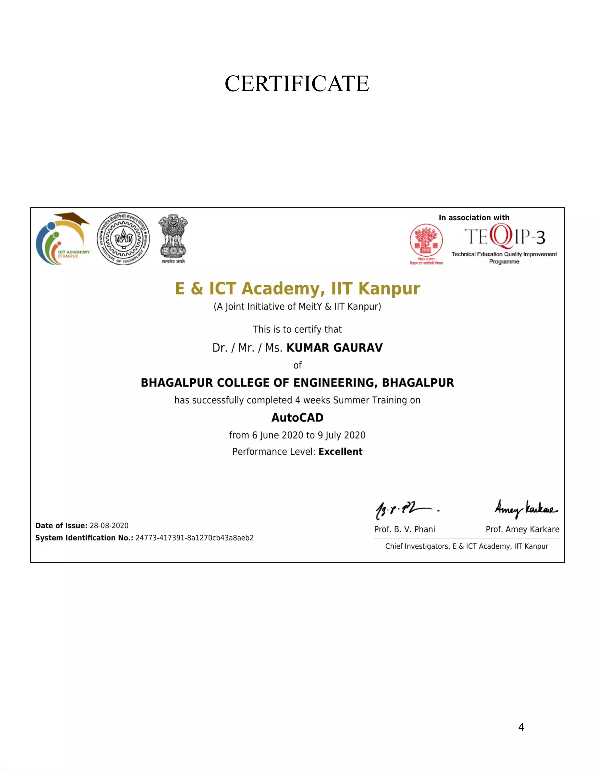 AutoCAD Report 2021 (Internship Project) | PDF