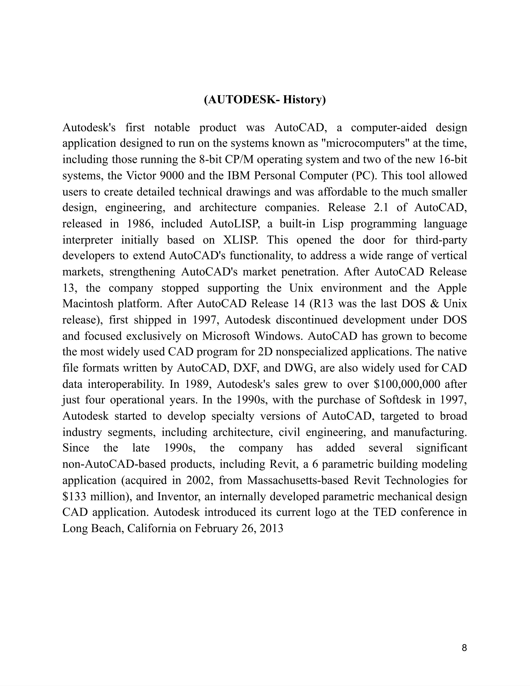 AutoCAD Report 2021 (Internship Project) | PDF