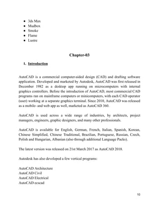 AutoCAD Report 2021 (Internship Project) | PDF