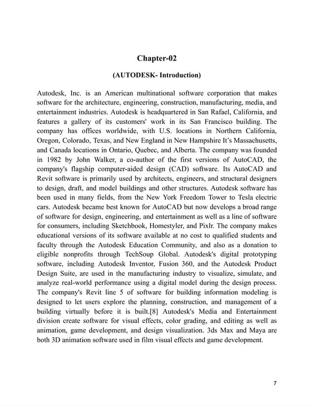 AutoCAD Report 2021 (Internship Project) | PDF | Graphics Software | Computer Software and ...