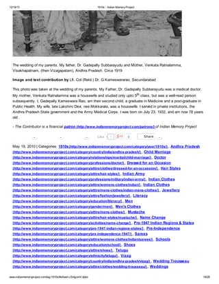 1910s indian memory project | PDF