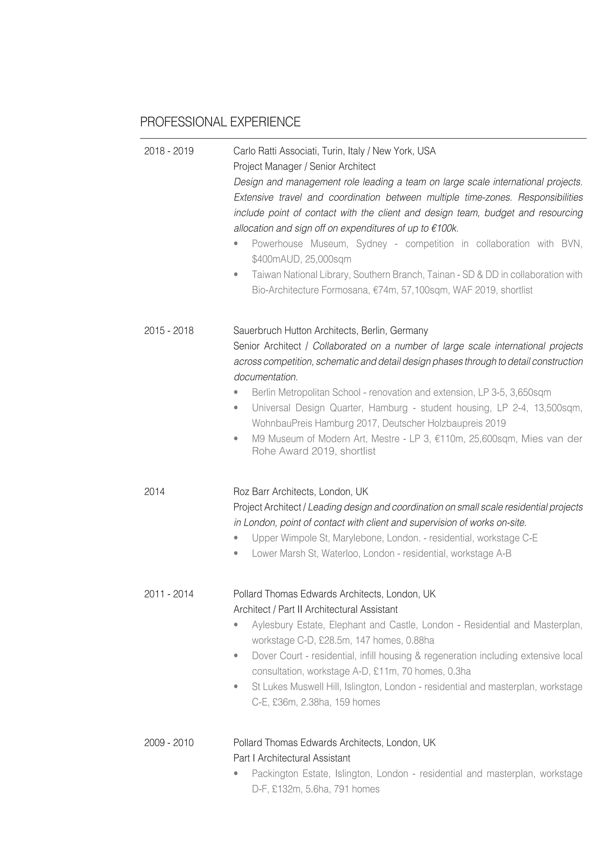 Curriculum Vitae 2020 | PDF